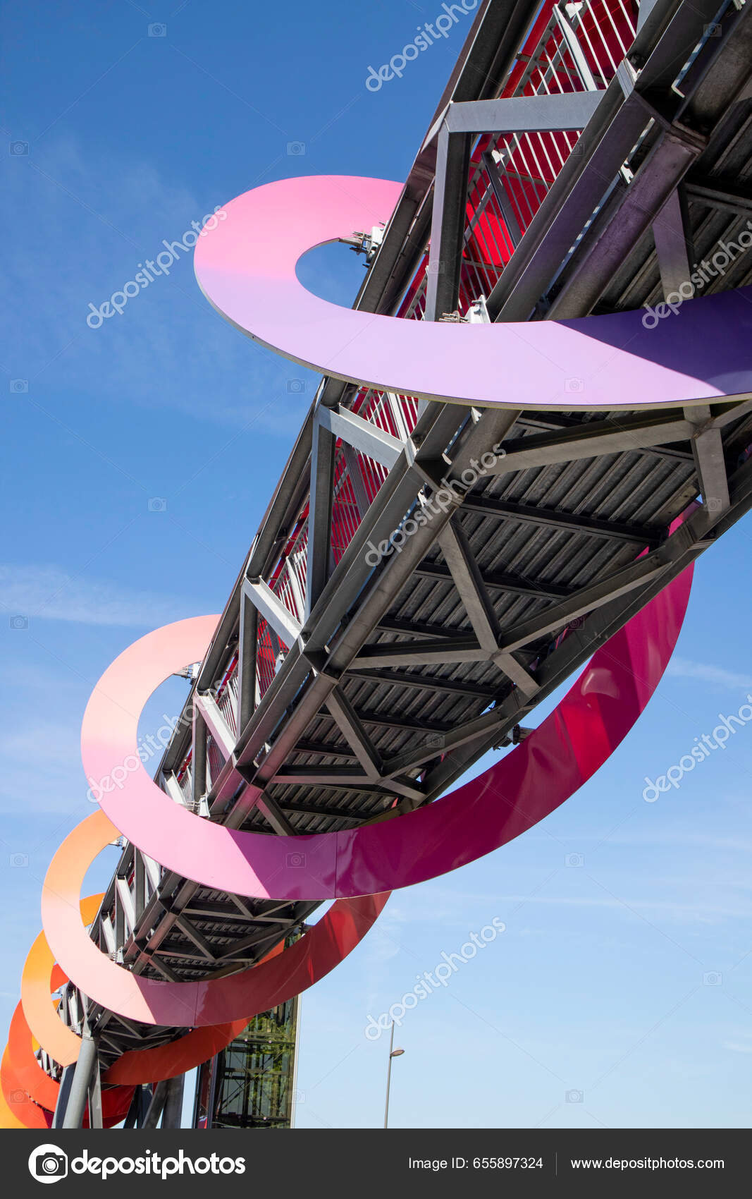 Colorful Pedestrian Sidewalks