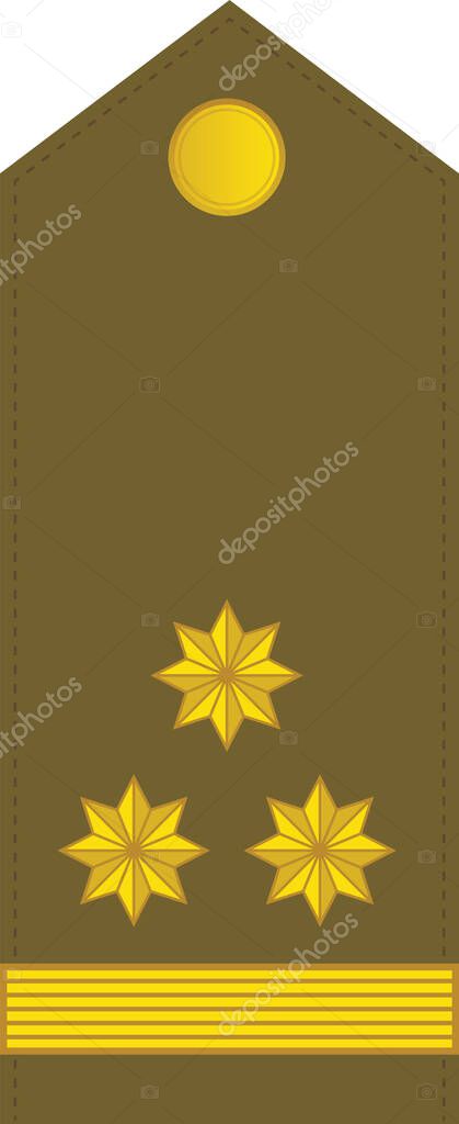 Shoulder pad NATO officer mark for the POLKOVNIK (COLONEL) insignia ...