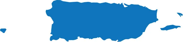 BLUE CMYK mapa plano detallado de color del territorio federal de ...