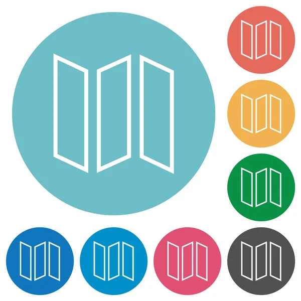 Collapsible Map Outline Simple Icons Color Rounded Square Frames White ...