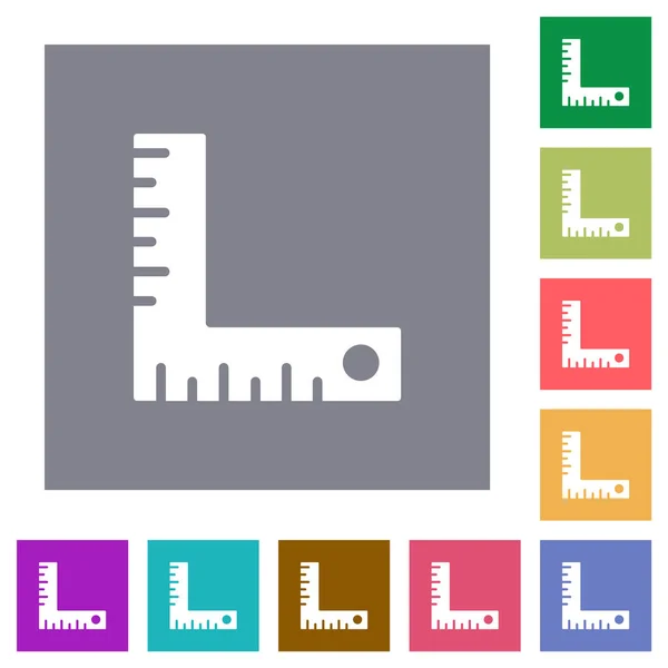 Measurement Tool Outline Multi Colored Flat Icons Backgrounds Included ...