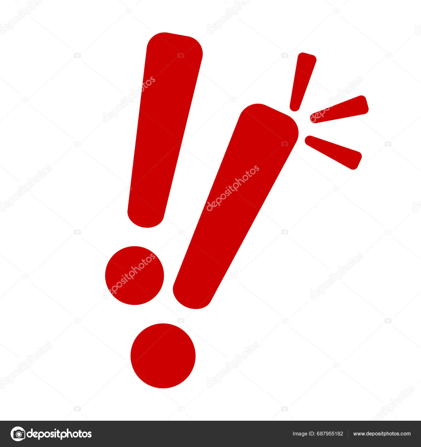 Exclamation Mark Red Vector Warn Sign Caution Attention Icon ... Exclamation Mark Red Vector Warn Sign Caution Attention Icon ...