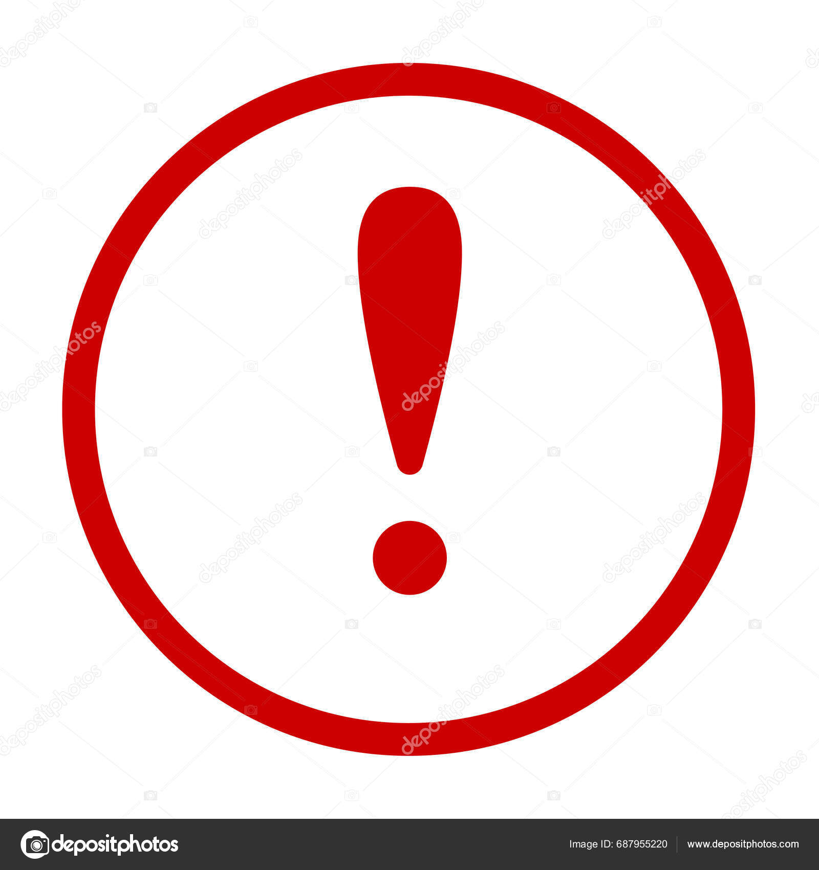 Exclamation Mark Red Vector Warn Sign Caution Attention Icon ... Exclamation Mark Red Vector Warn Sign Caution Attention Icon ...