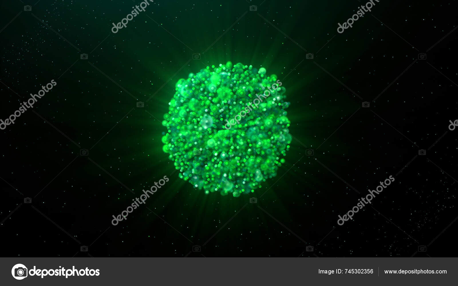 Abstract Cells Division Process Motion Scientific Background Cellular ...