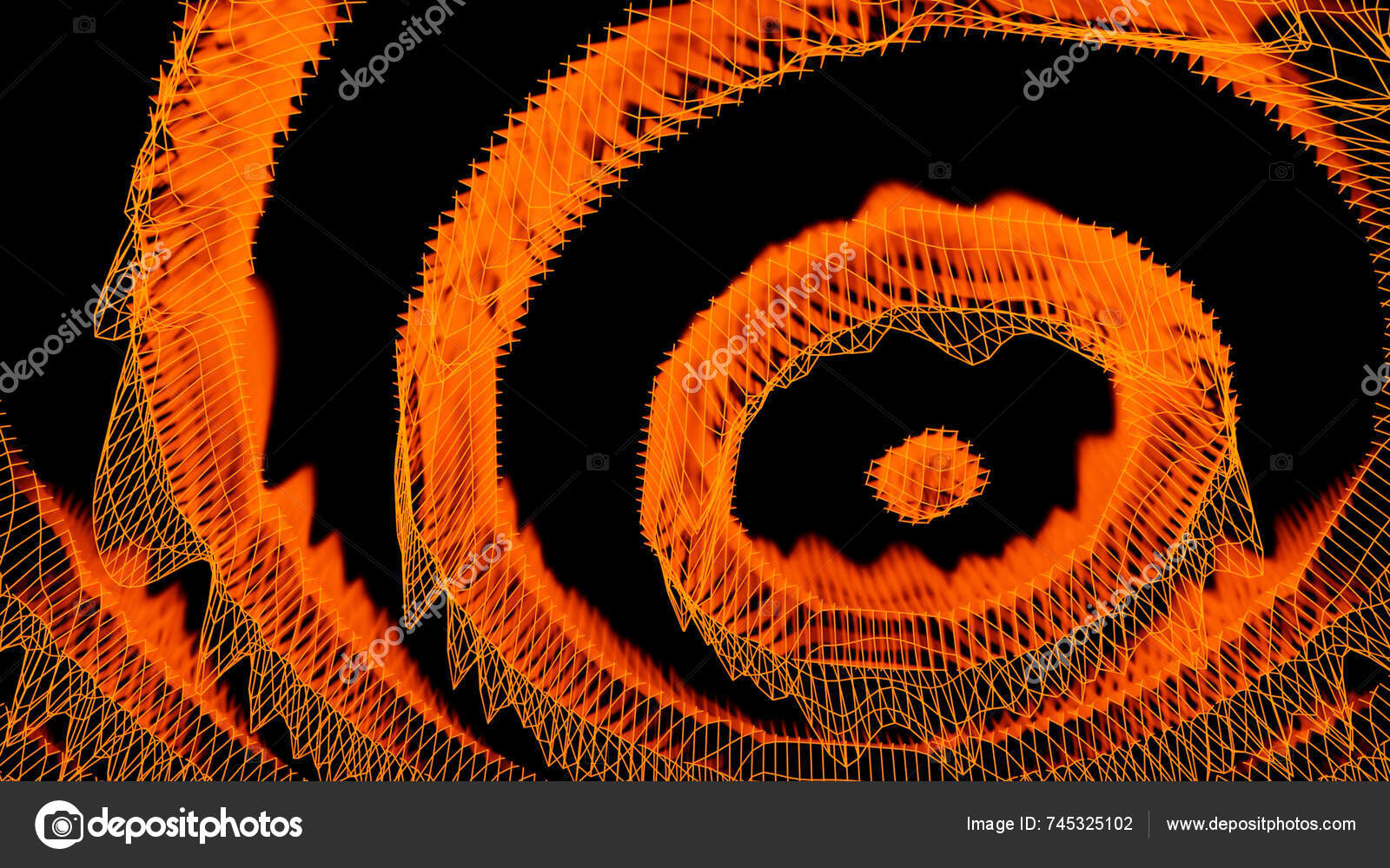 Abstract Water Surface Falling Rain Drops Design Colorful Rings ...