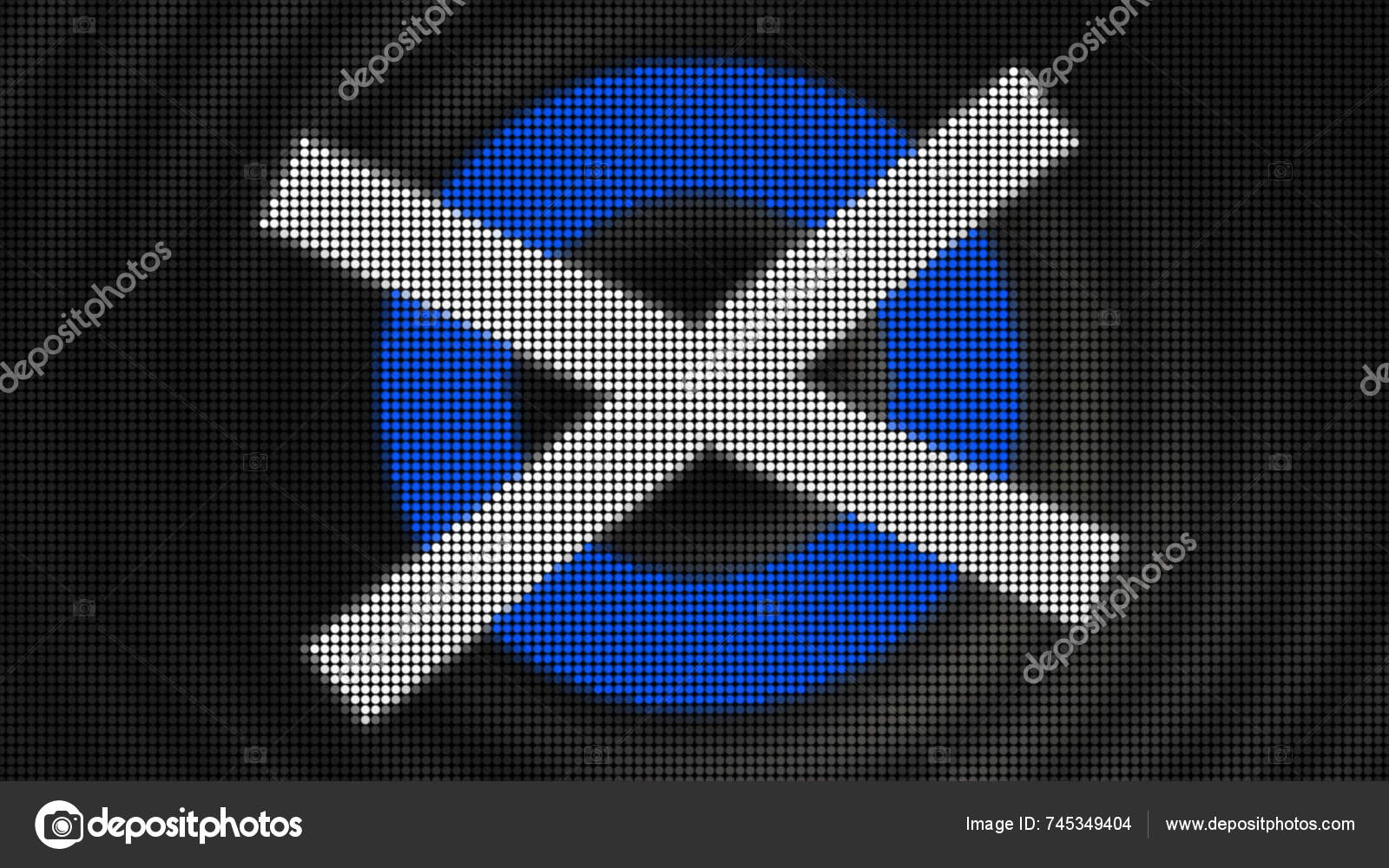 Animation Circle Cross Motion Led Dots Animated Circle Cross Icons ...