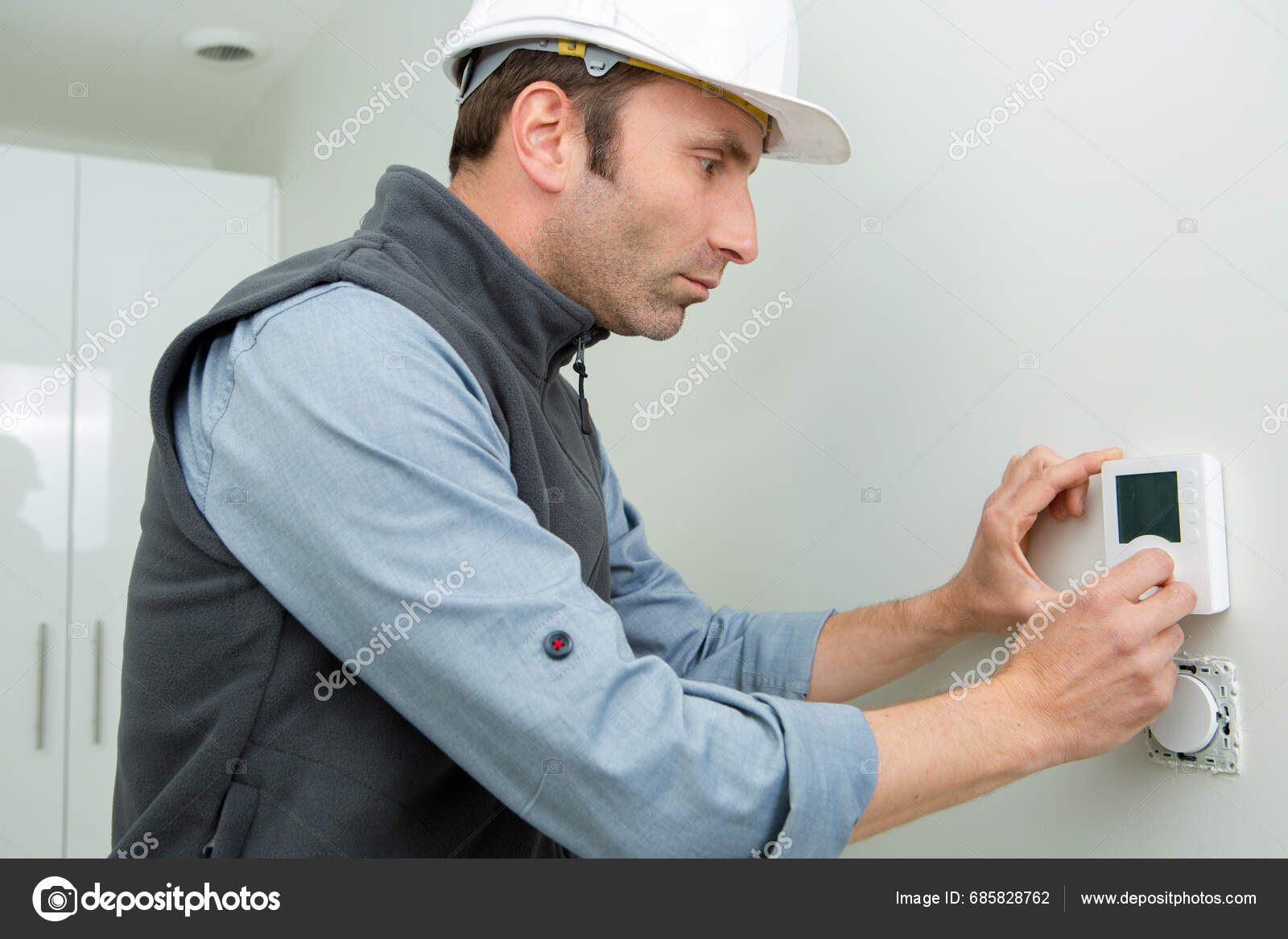 Installing Programmable Room Thermostat Stock Photo by ©photography33 ... Installing Programmable Room Thermostat Stock Photo by ©photography33 ...