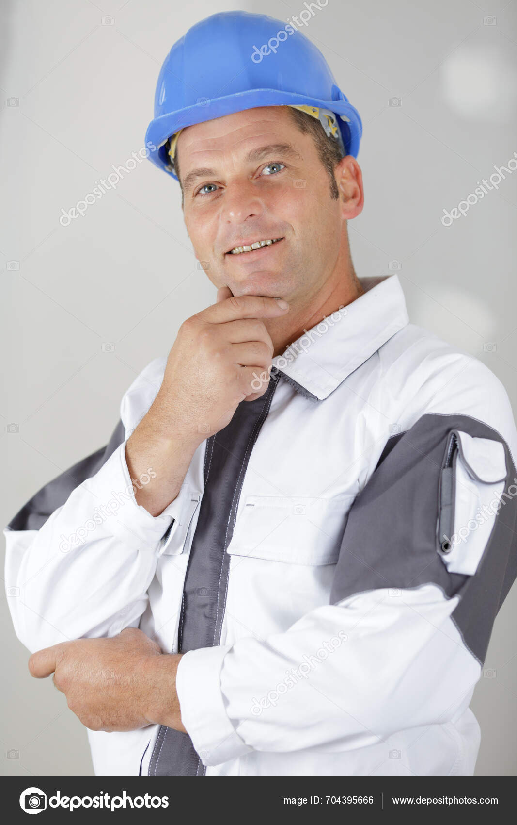 Portrait Male Builder — Stock Photo © photography33 #704395666
