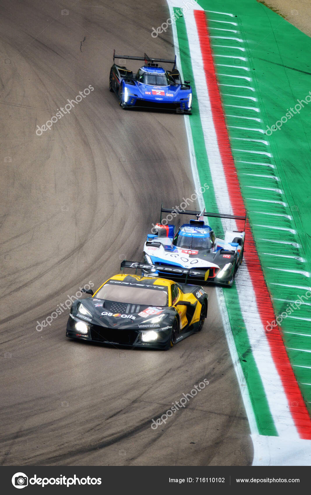 Imola April 2024 Corvette Bmw Cadillac Action Wec Fia World — Stock ...