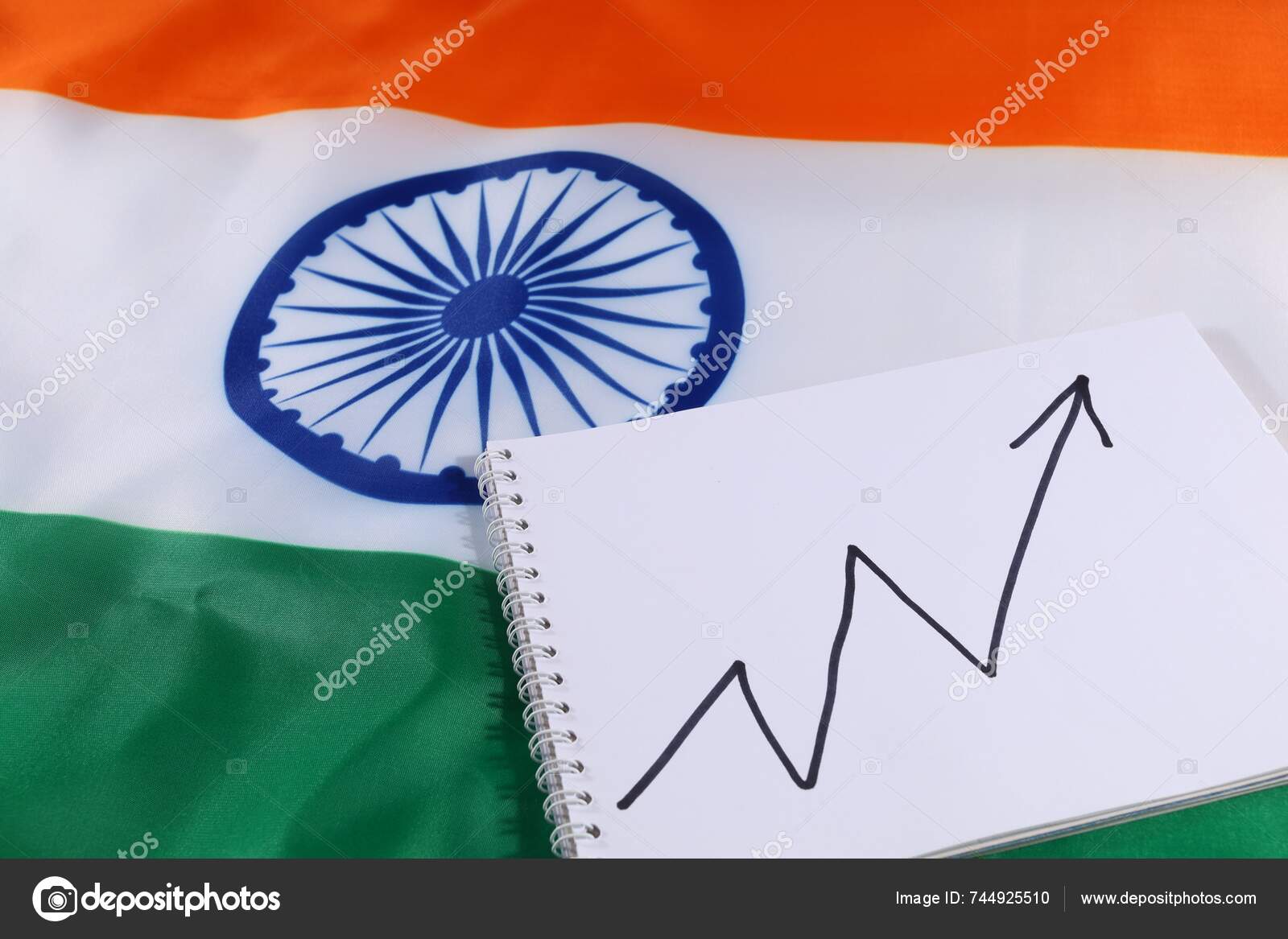 Flag India Flag Indian White Flag Table — Stock Photo © pavlofox #744925510