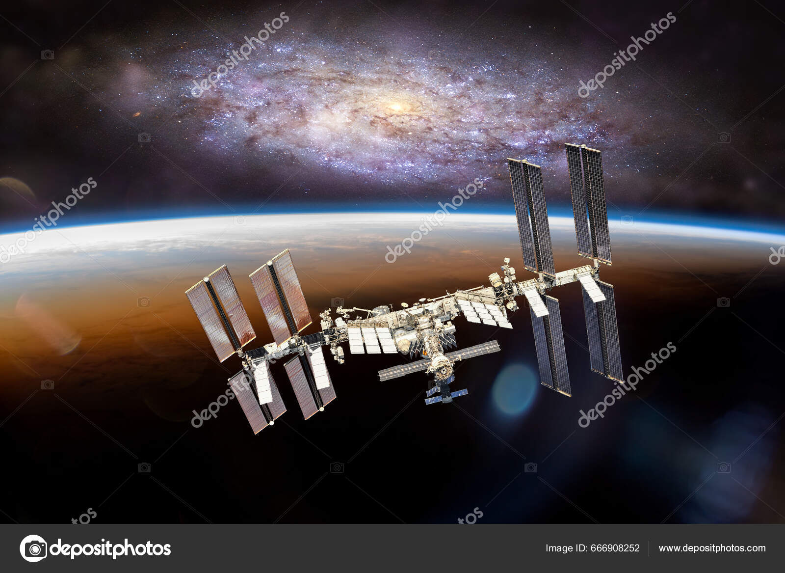 International Space Station Orbit Earth Planet Iss Stars Galaxies ...