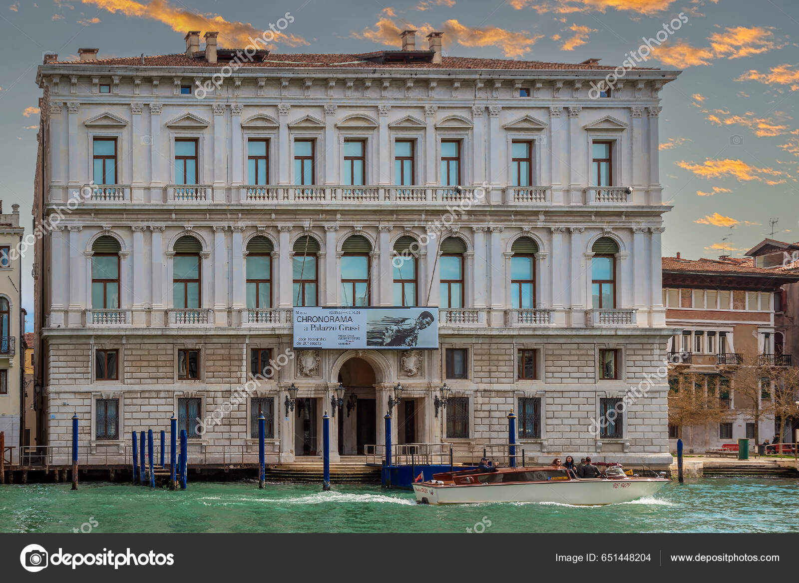 Venice Italy March 2023 Palazzo Grassi Palazzo Grassi Stucky Facade ...