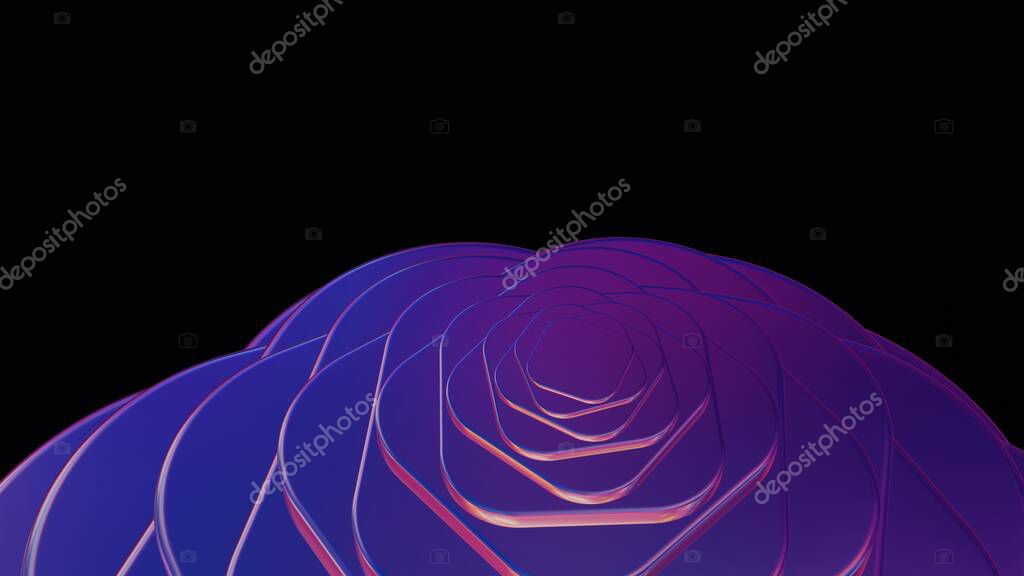 Un fondo de rotación 3D con colores sorprendentes, creando una ...