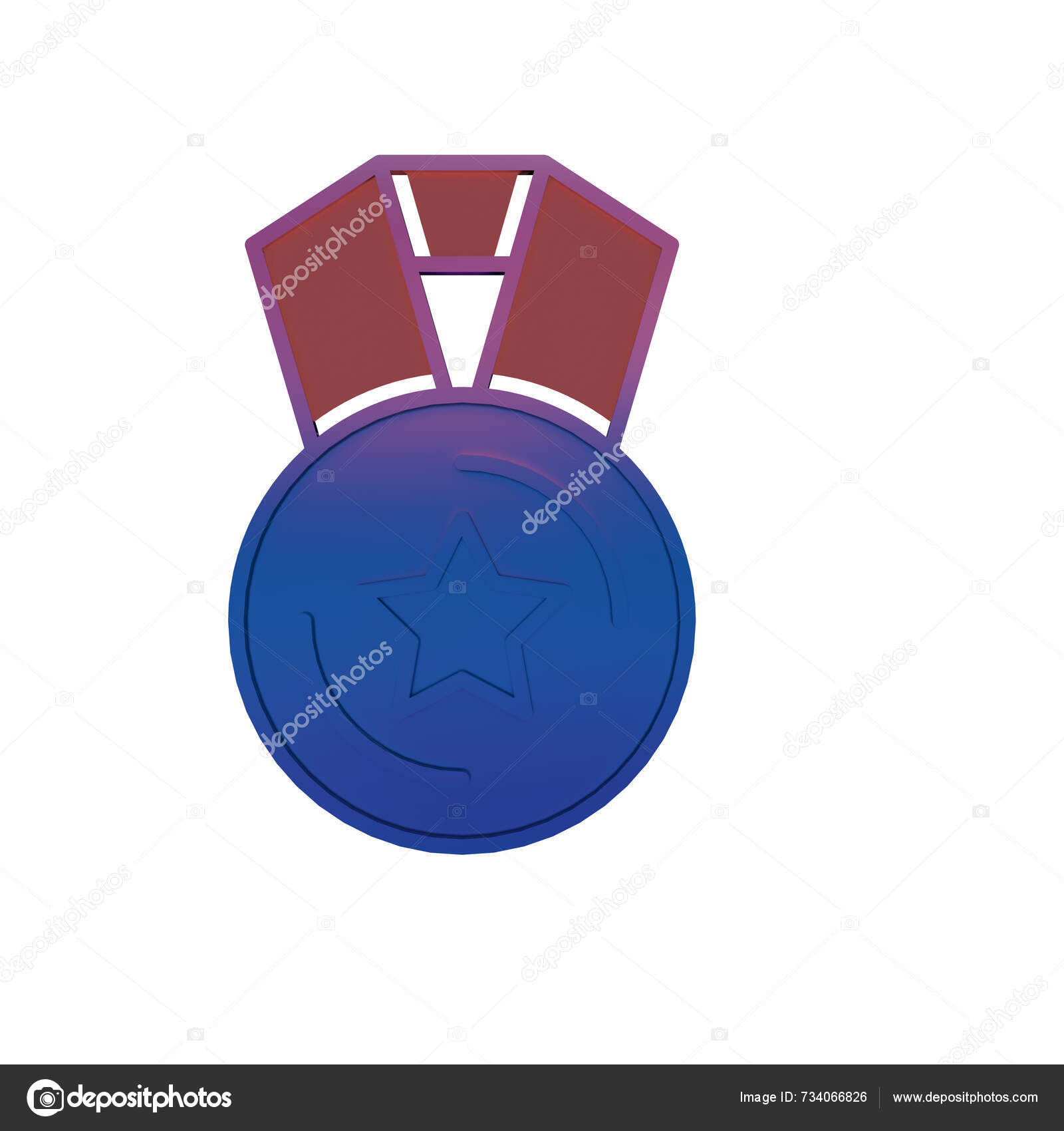 Award Medal Icon Neon Gradient Style — Stock Photo © Bushko #734066826