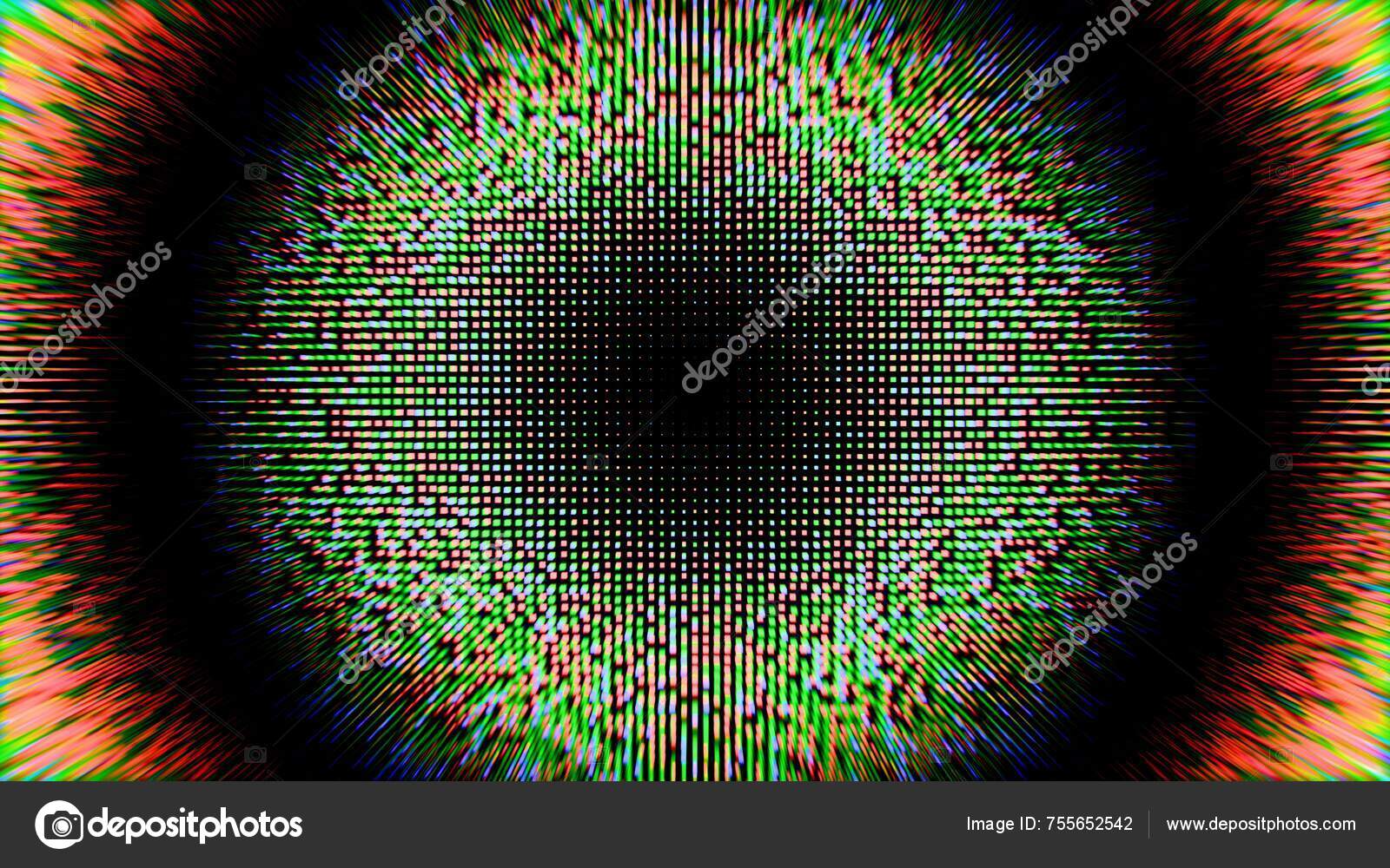 Abstract Pixel Burst Vibrant Digital Explosion Green Red Colors — Stock ...
