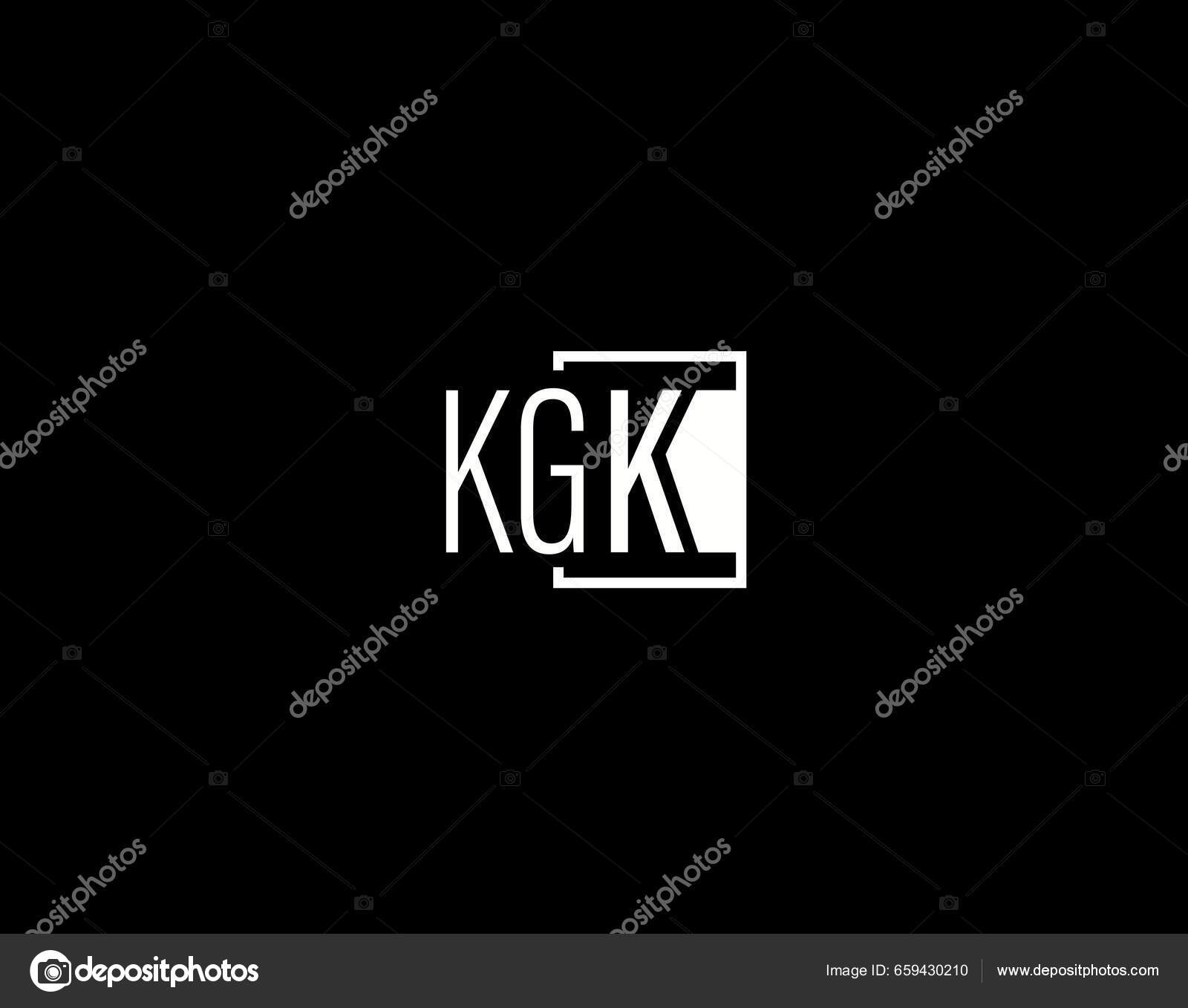 Logotipo Kgk Diseño Gráfico Arte Vectorial Moderno Elegante Iconos ...