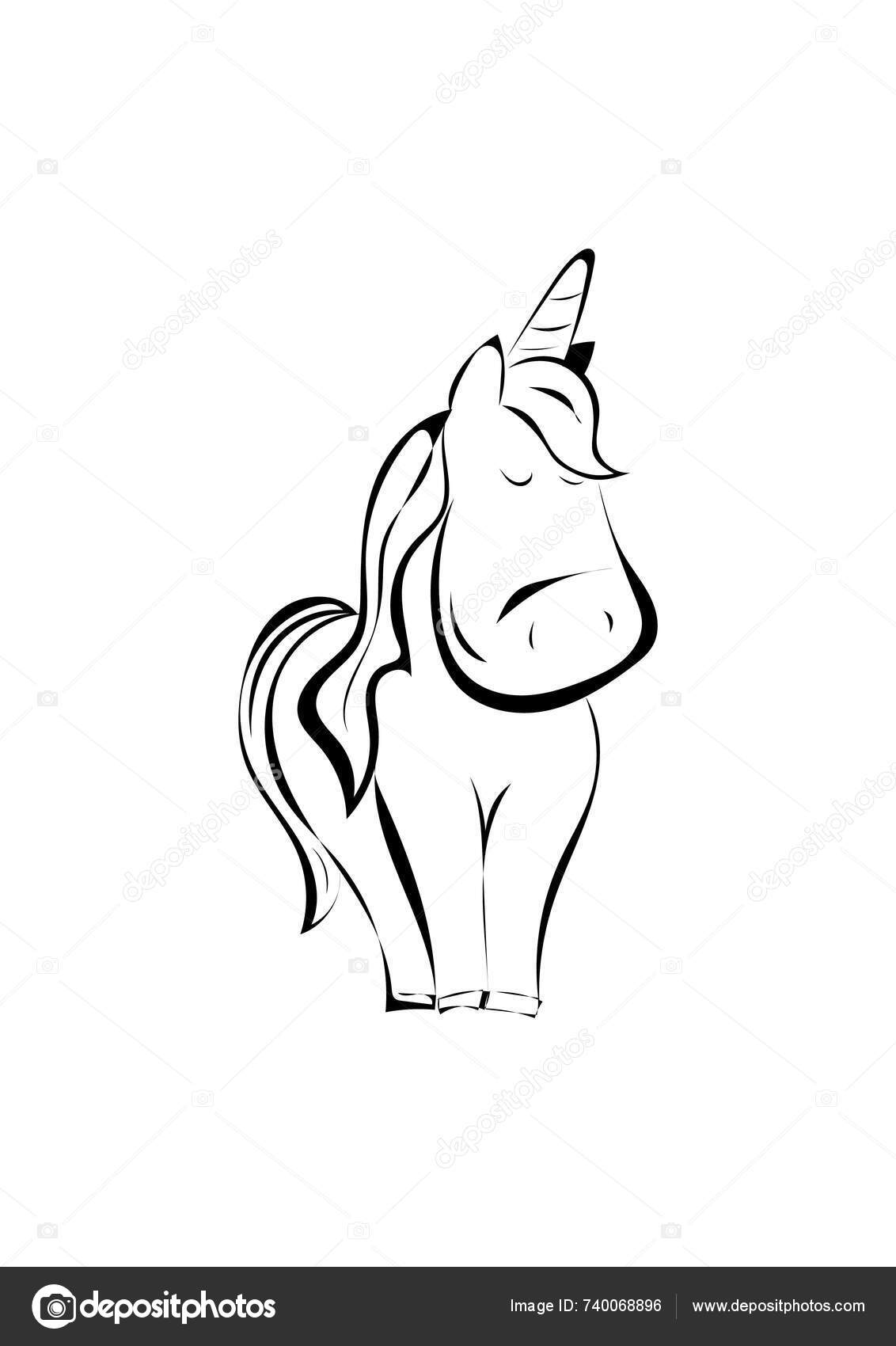 Really Cute Unicorn Comic Style — Stock Photo © flyingcow #740068896