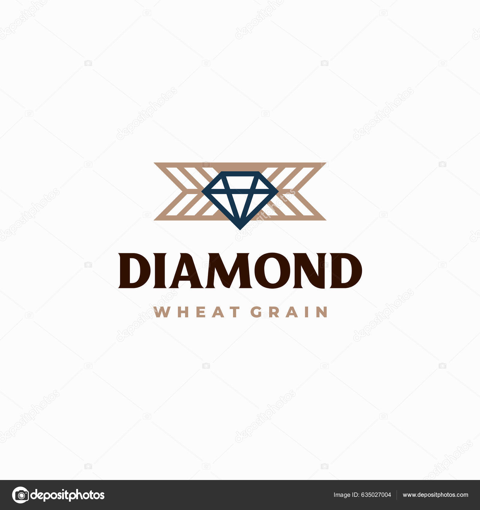 Wheat Grain Diamond Logo Designs Concept Vector Agriculture Wheat Logo ...