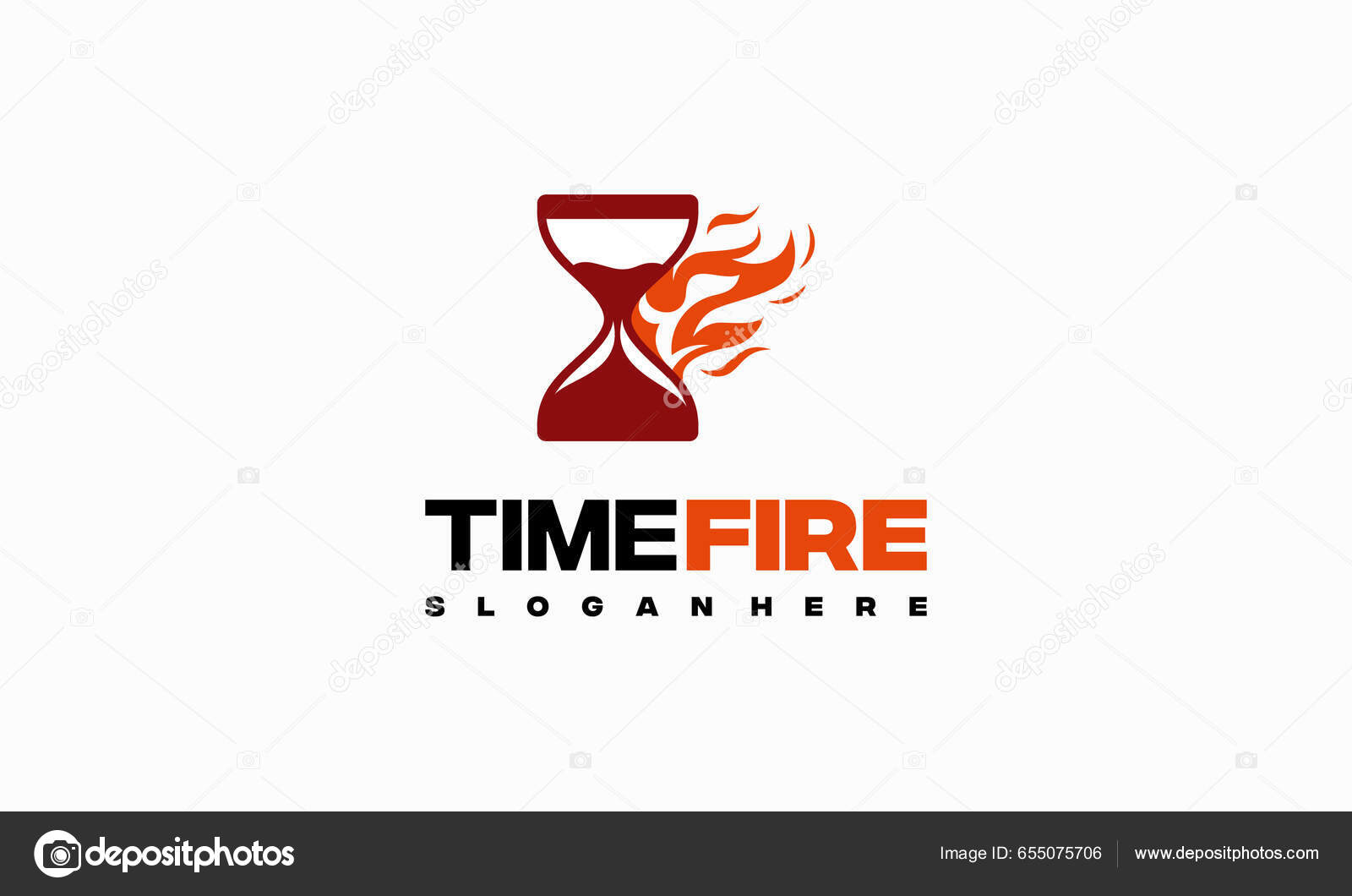 Fire Watch Logo Designs Concept Vector Stopwatch Fire Symbol Logo Stock ...
