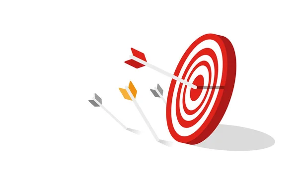 Many Arrows Missed Hitting Target Mark Shot Miss Multiple Failed Stock ...