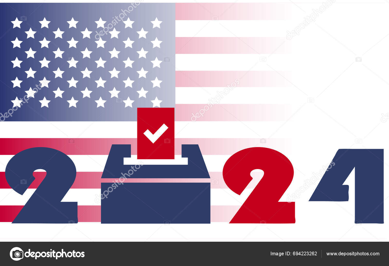 2024 Presidential Election Day Usa November Card Design Vote Your Stock ...