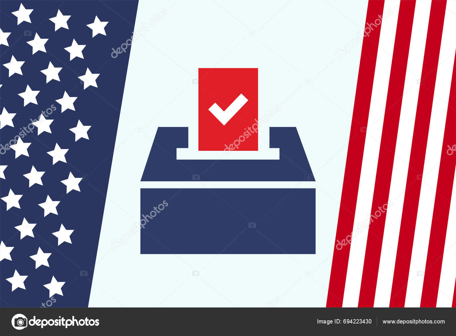 2024 Presidential Election Day Usa November Card Design Vote Your Stock ...