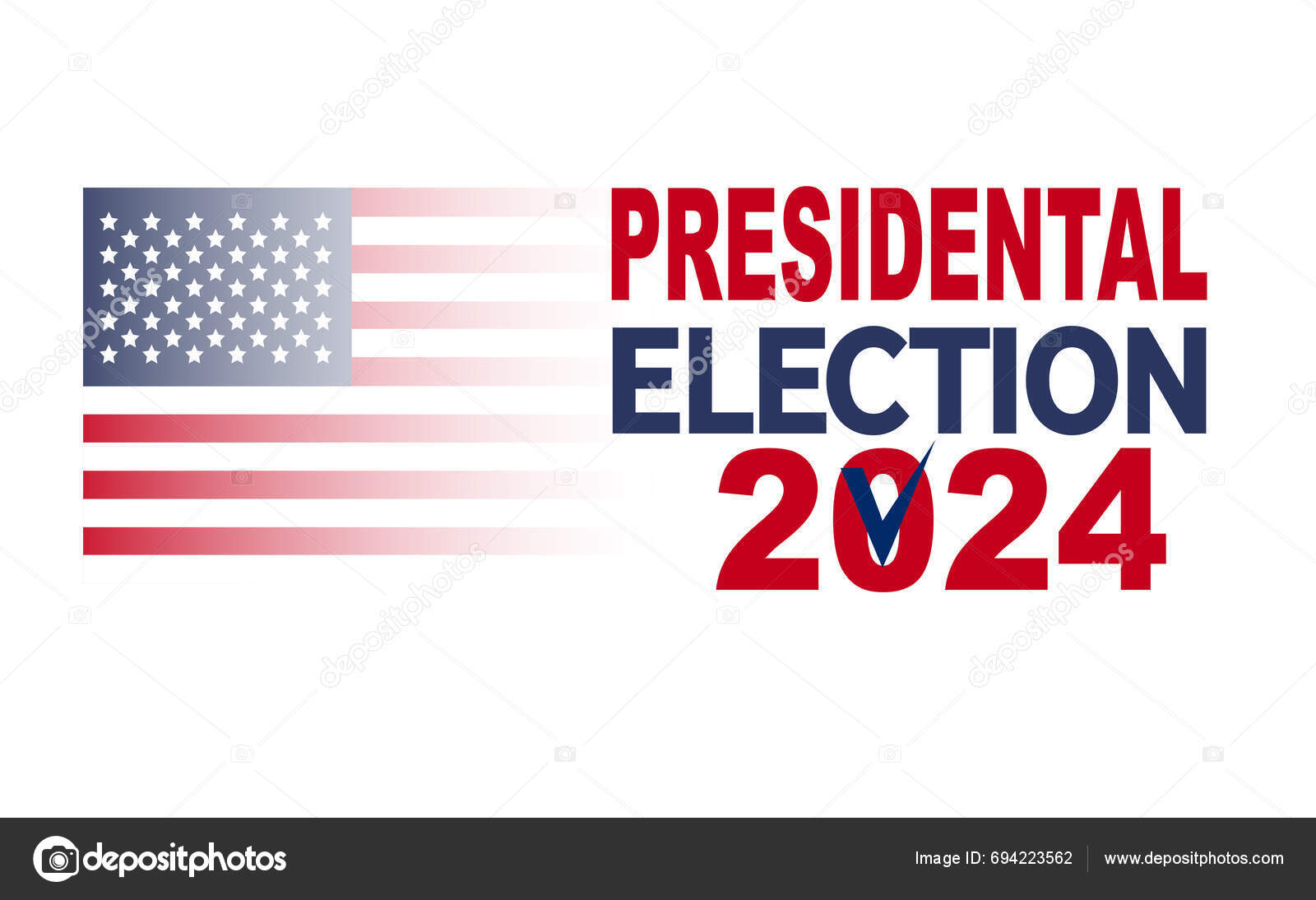 2024 Presidential Election Day Usa November Card Design Vote Your Stock ...