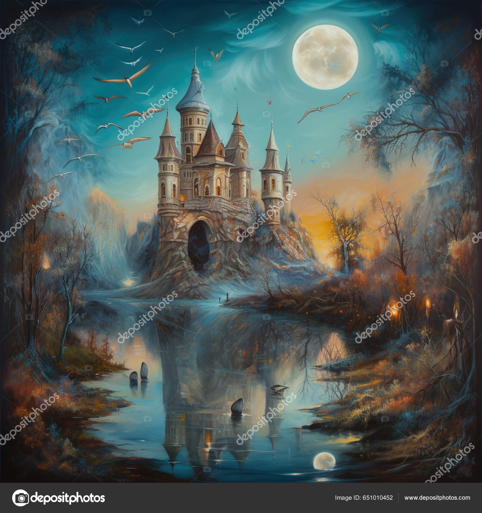 Futuristic Castle Concept Art