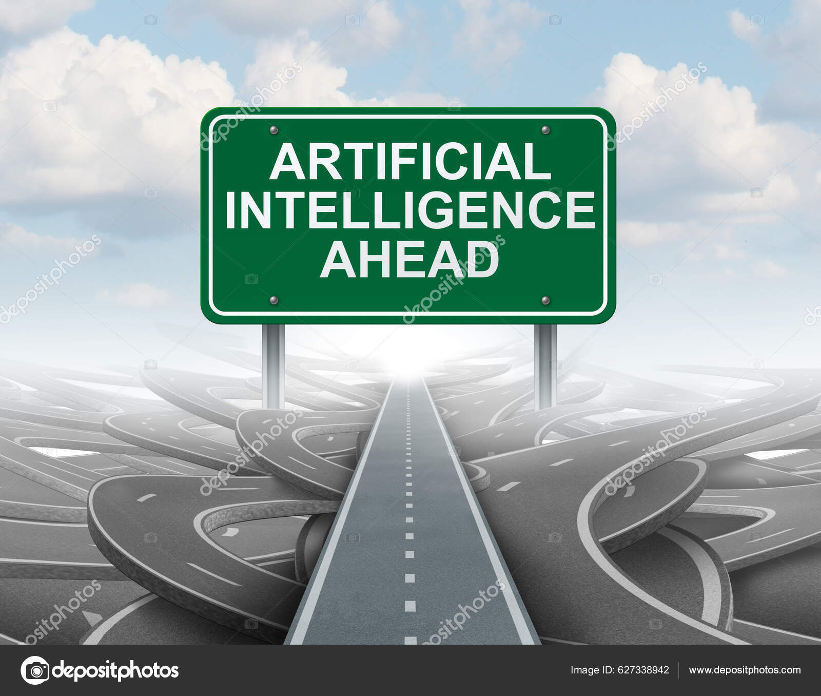 Artificial Intelligence Computer Vision Future Technology Symbol ...