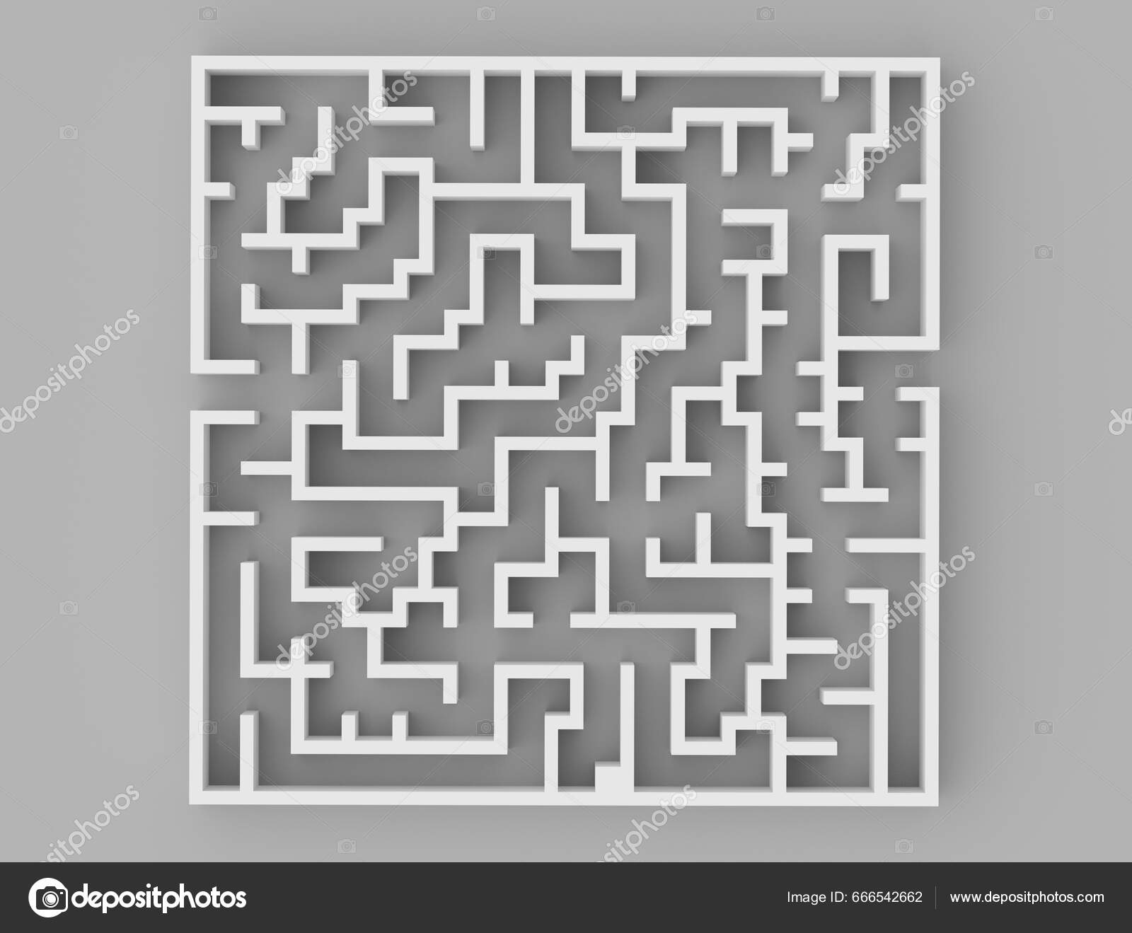 Detailed Maze Ready Use Rendering Illustration — Stock Photo ...
