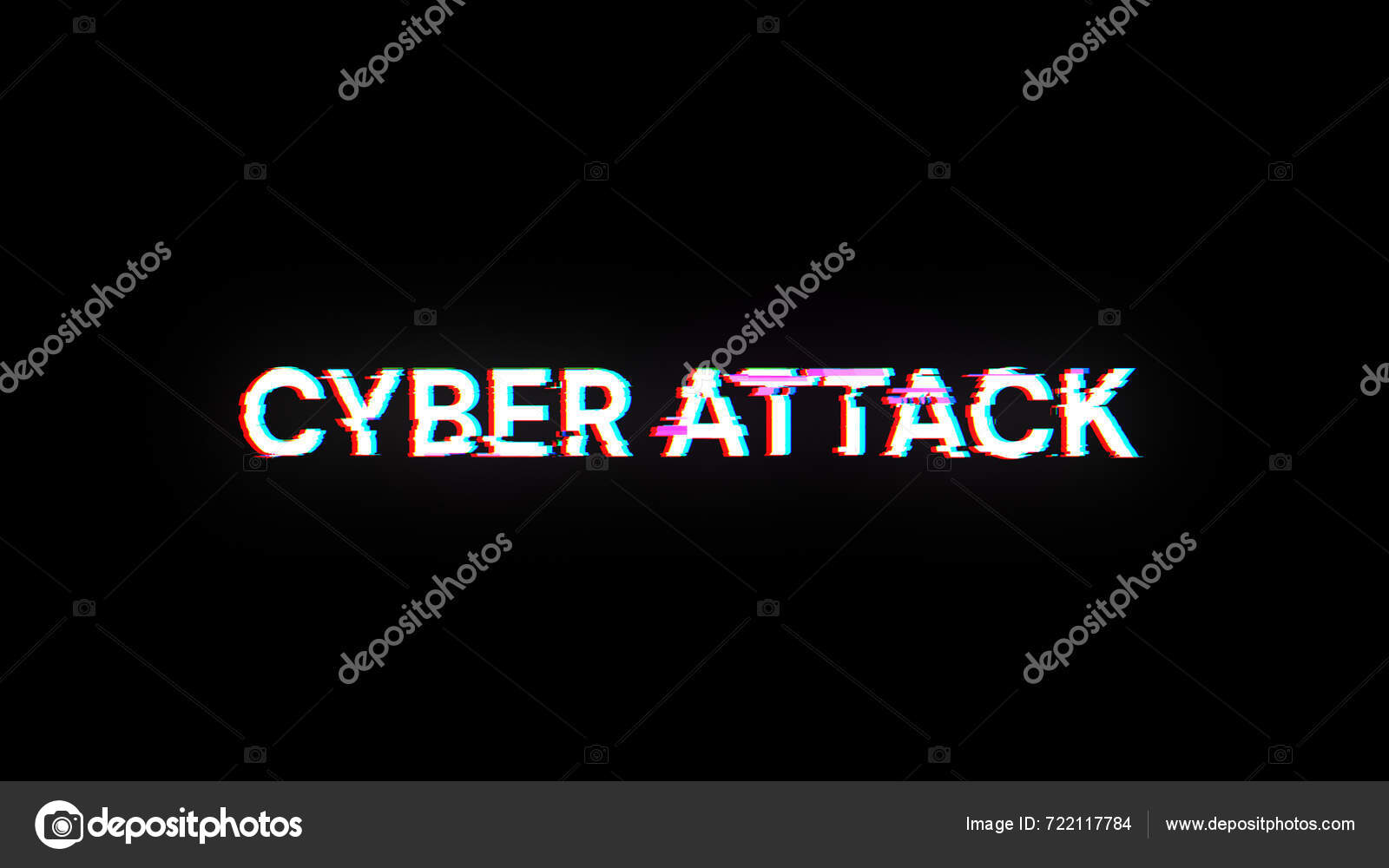 Rendering Cyber Attack Text Screen Effects Technological Failures ...