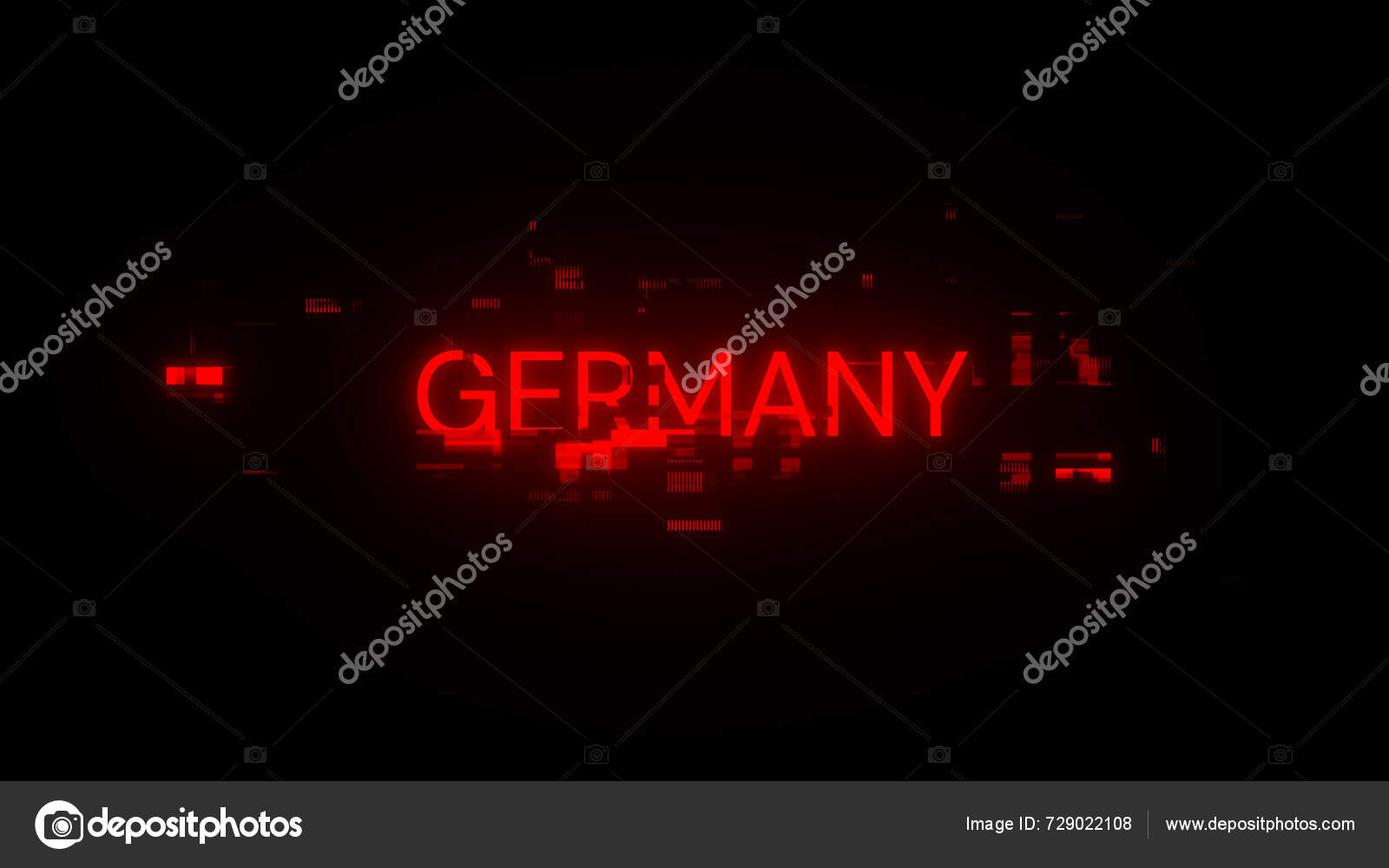 Rendering Germany Text Screen Effects Technological Failures ...