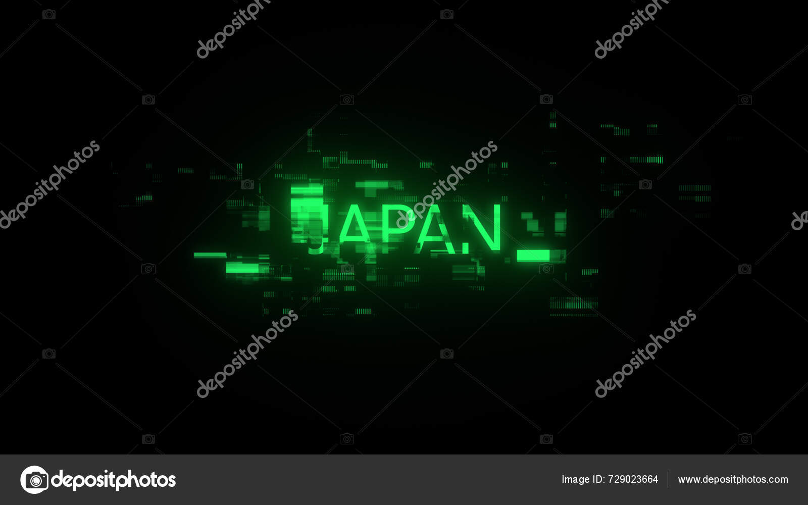 Rendering Japan Text Screen Effects Technological Failures Spectacular ...