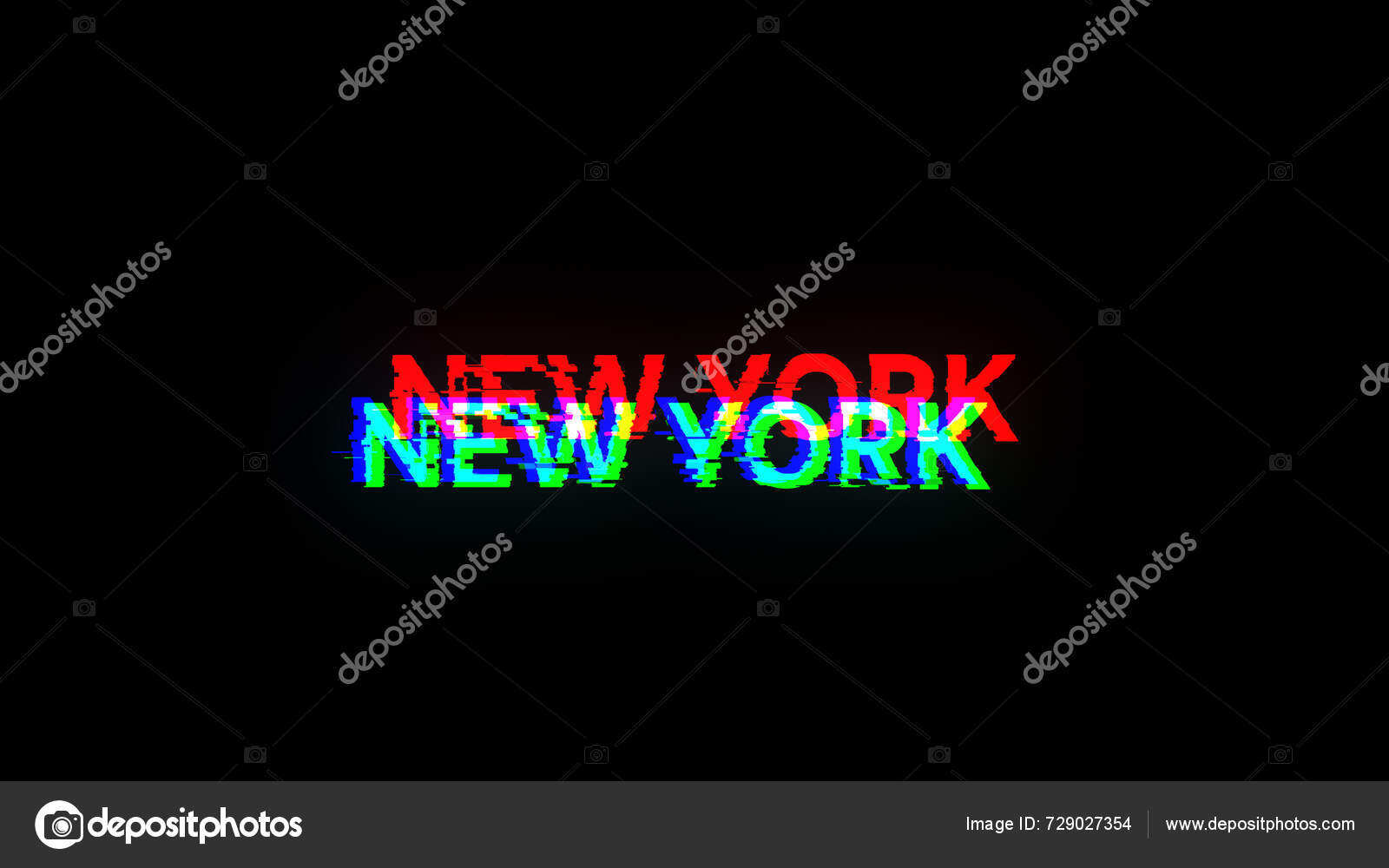 Rendering New York Text Screen Effects Technological Failures ...