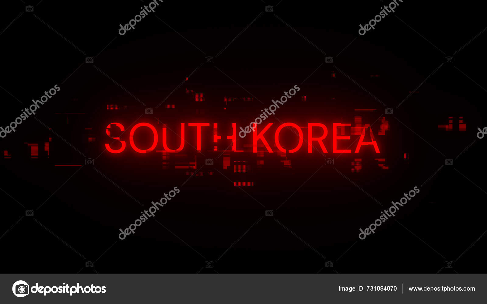 Rendering South Korea Text Screen Effects Technological Failures ...