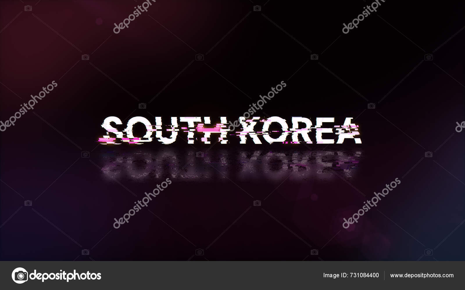 Rendering South Korea Text Screen Effects Technological Failures ...