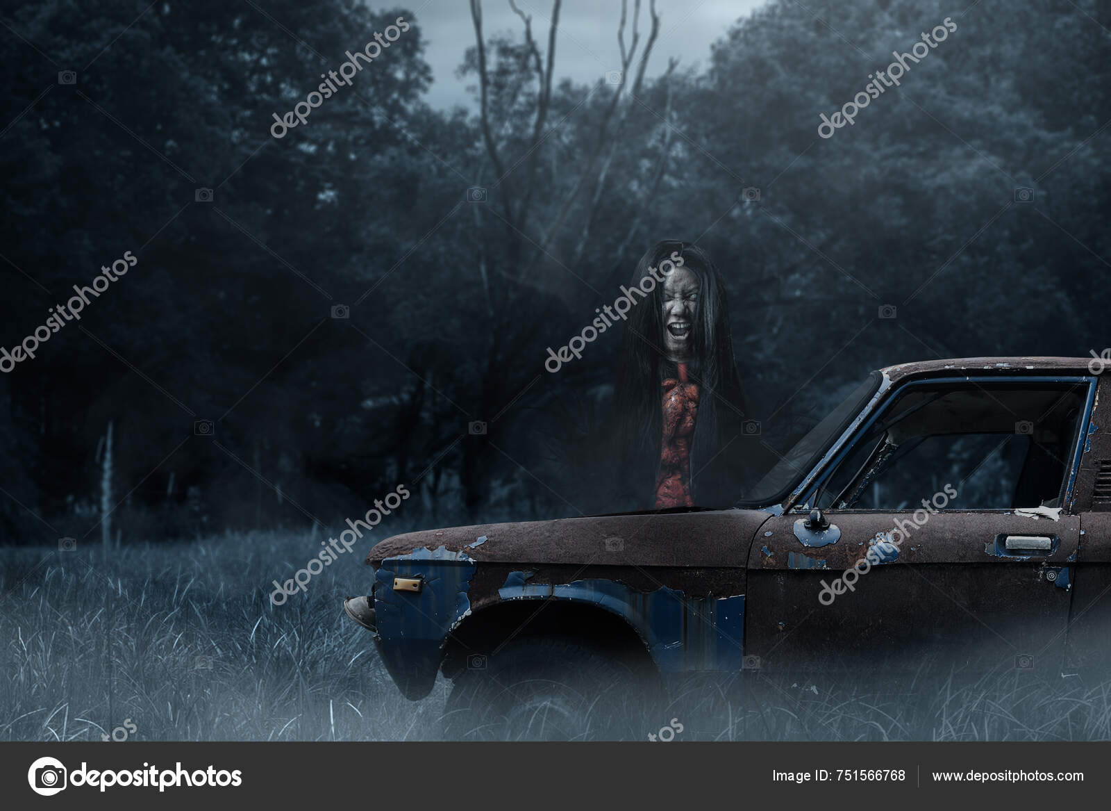 Kuyang Kunyang Krasue Ghost Evil Demon Satan Monster Figure Kalimantan ...