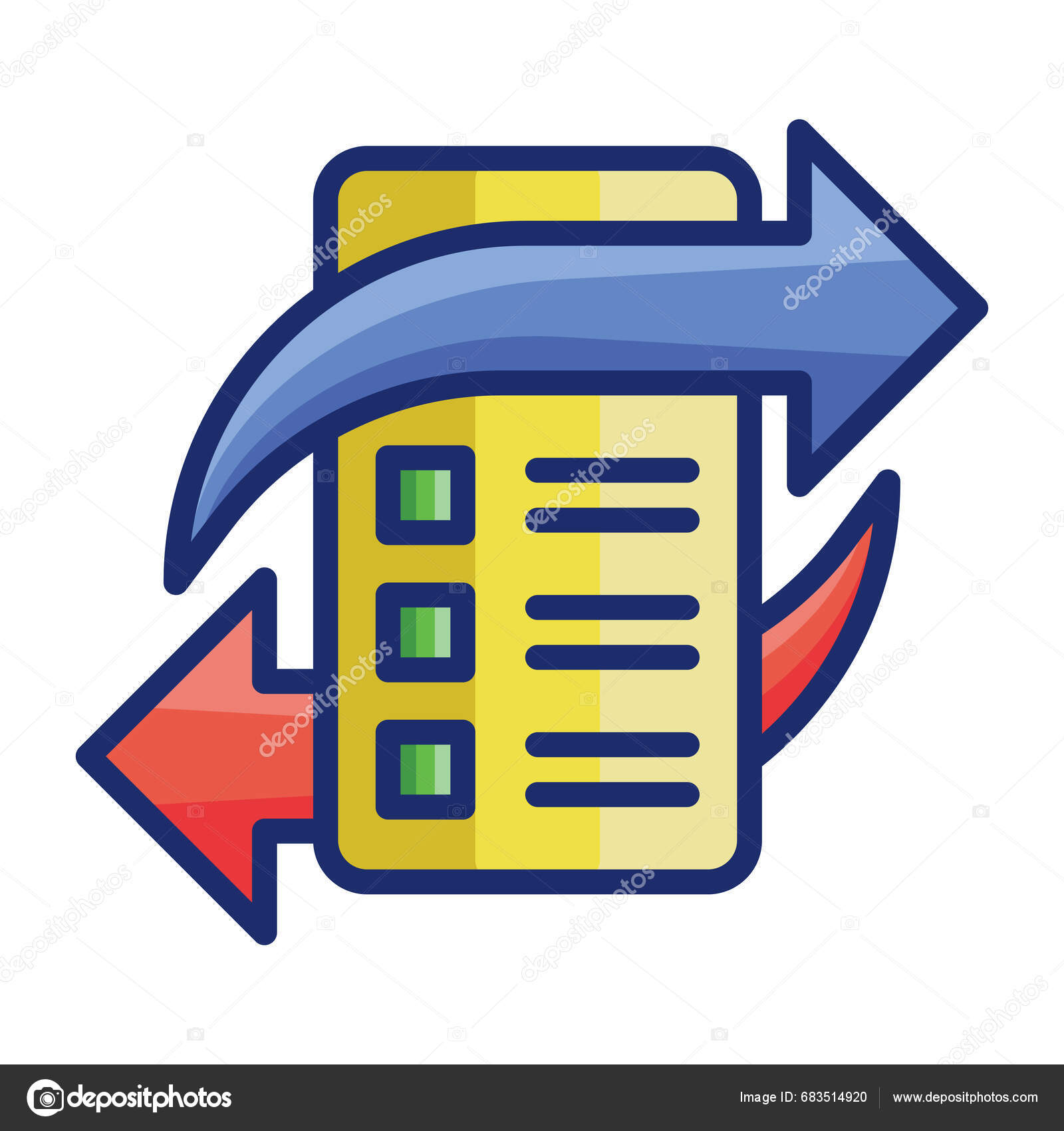 Exchange Icon White Background Vector Illustration Stock Vector by ...