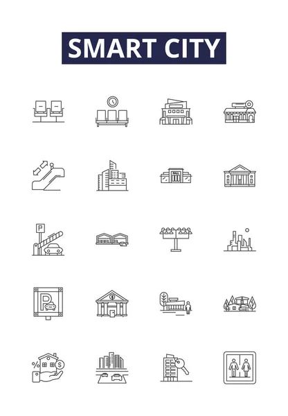 Smart city icons Stock Photos, Royalty Free Smart city icons Images | Depositphotos