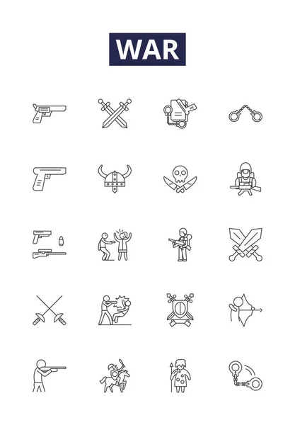 Martial art line icons, signs, vector set, linear concept, outline ...