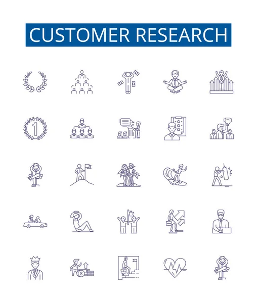 Customer Relationship Management Line Icons Signs Set Design Collection Crm Stock Vector by ...