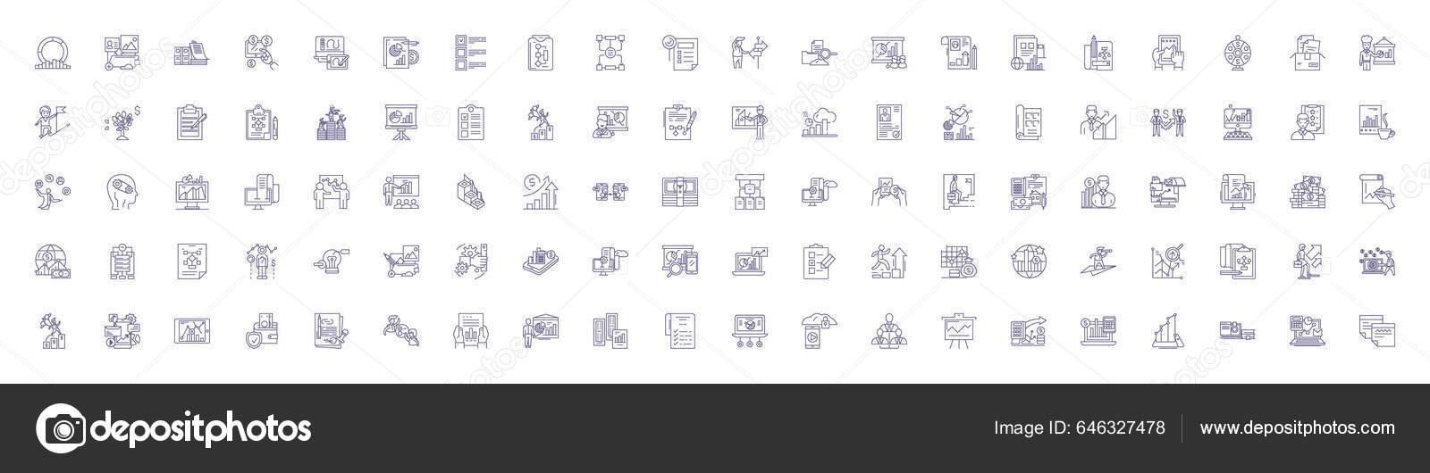 Planning Charts Line Icons Signs Set Design Collection Planning Charts ... Planning Charts Line Icons Signs Set Design Collection Planning Charts ...