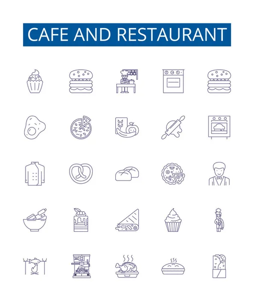 Hospitality Market Line Icons Signs Set Design Collection Hotel Resort Stock Vector by ...