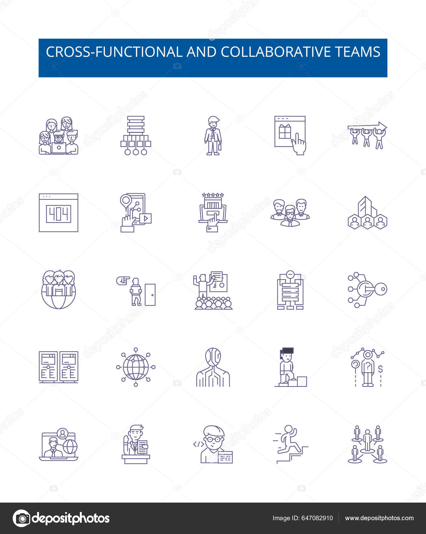 Los Equipos Interfuncionales Colaborativos Alinean Los Iconos Con Los ...