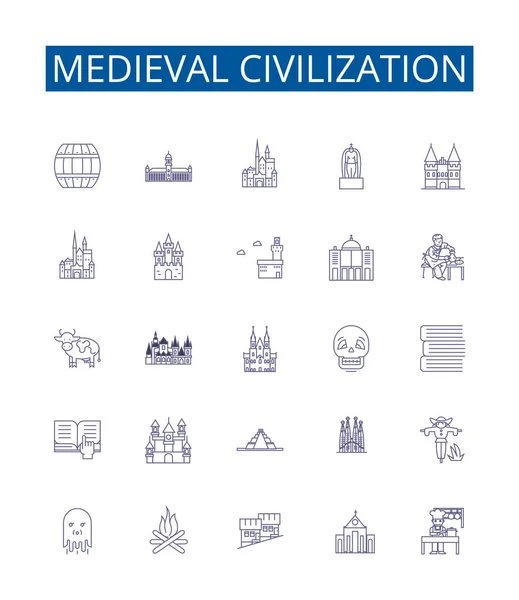 Castles of the middle ages Vector Art Stock Images | Depositphotos
