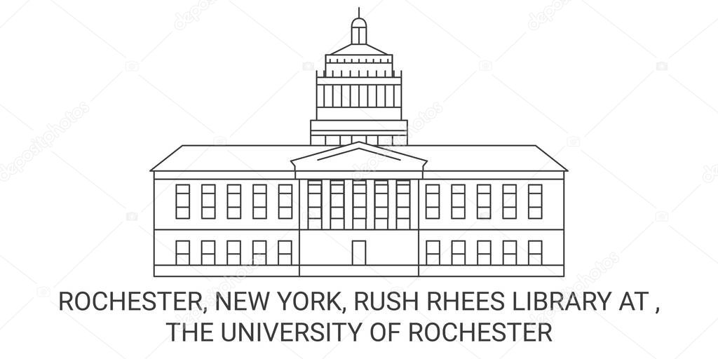 Estados Unidos, Rochester, Nueva York, Rush Rhees Library En, La ...