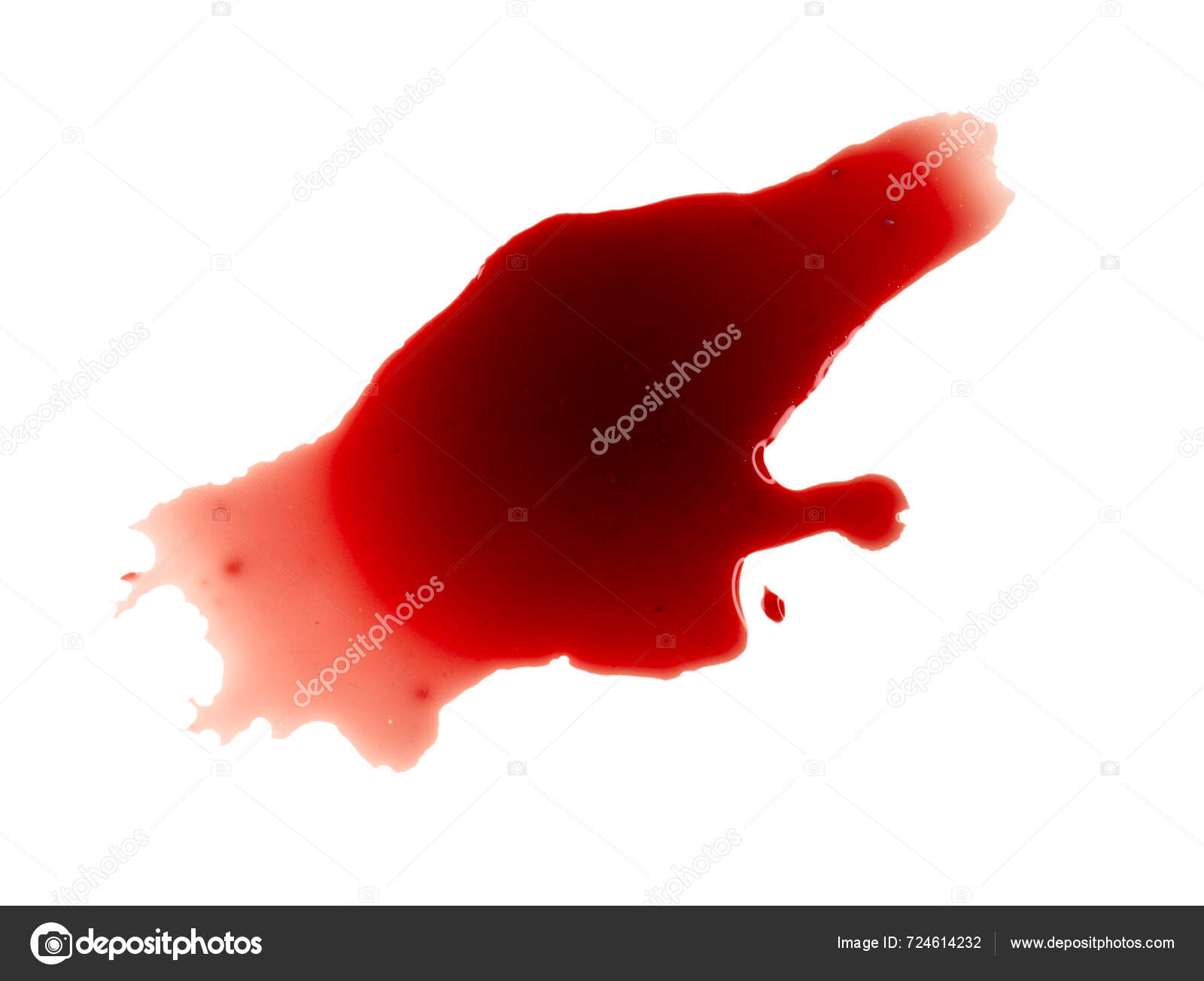 Abstract Stains Splashes Real Blood Isolated White — Stock Photo ...