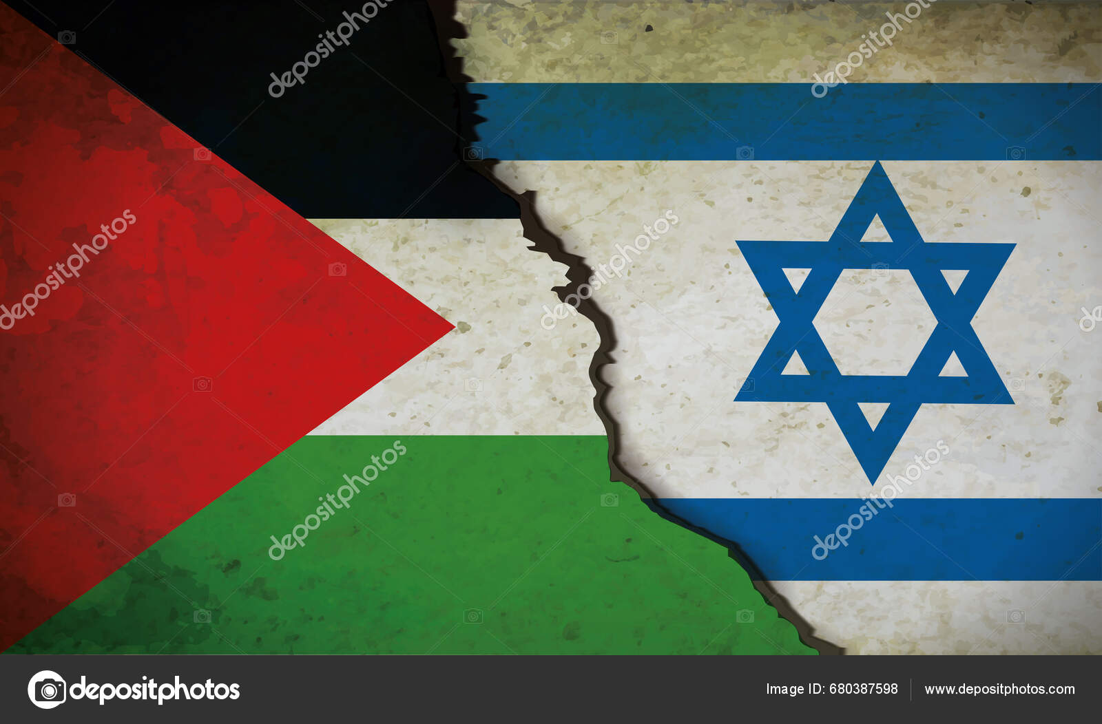 Concepto Guerra Conflictos Crisis Entre Israel Palestina Hamás Oriente ...