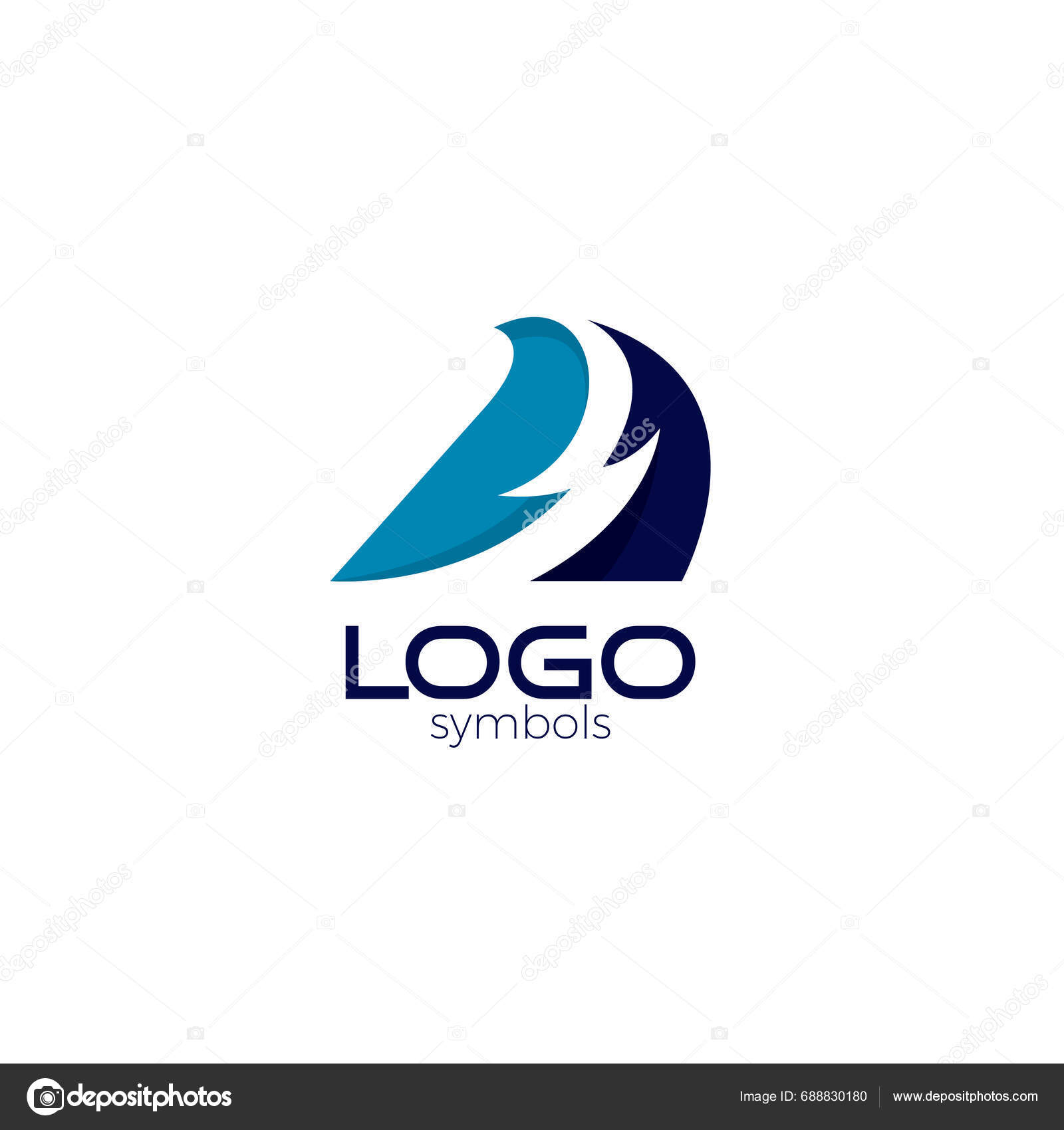 Letter Thunder Logo Symbol Initial Stock Vector by ©ansgrav 688830180