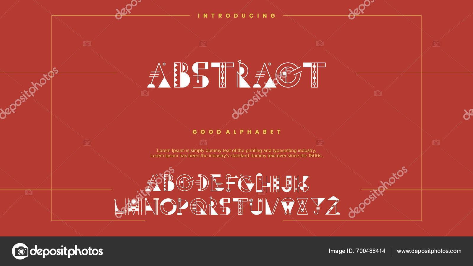 Modern Abstract Digital Alphabet Font Minimal Technology Typography ...
